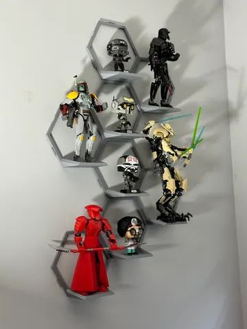 Interlocking Hex Display Shelf With Hidden Interlocks by All_Out_of ...