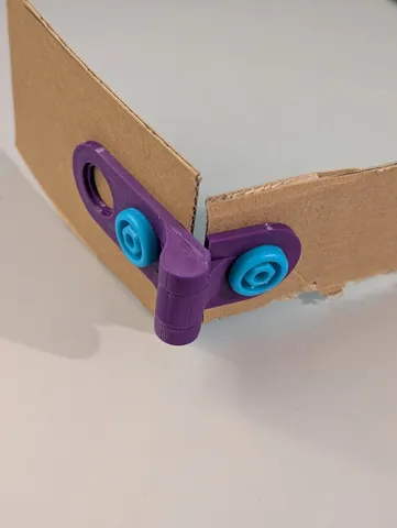 CardBoard Hinge compatible makedo by HuKru | Download free STL model | Printables.com
