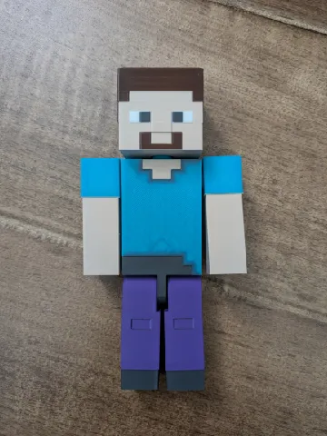Minecraft Steve (articulated head, arms and legs) by Doggy25 | Download ...