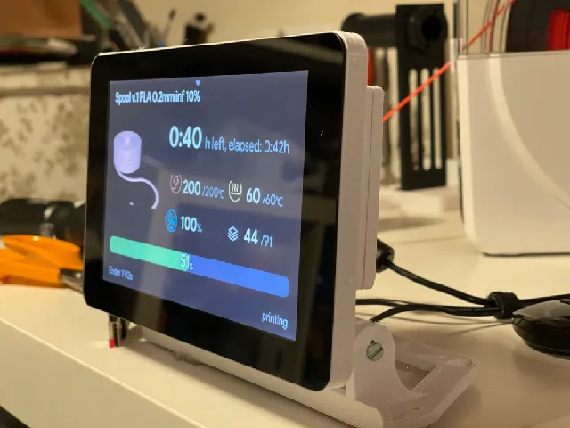 Make of Raspberry Pi 7 Inch Touchscreen display case by WGS | Download ...