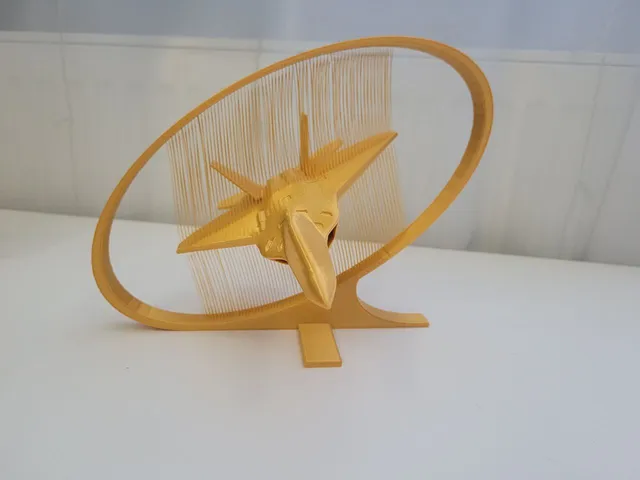 Make of F-22 Raptor - String art display - Face by Анжелика Лавриненко ...