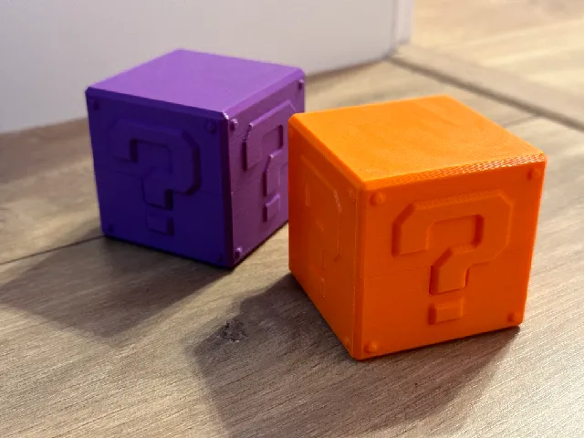 Make of Print In Place Mario Coin Block Container by PaweM | Download ...