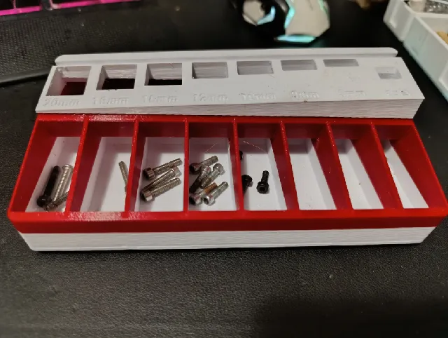 Make of Amazing Gridfinity M3 Bolt Sorter by JMAW | Download free STL model | Printables.com