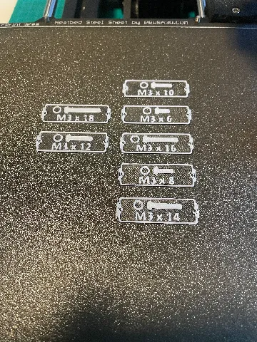 Gridfinity Bin Labels M3 Hex Button Head Screws by Afritsch | Download free STL model ...