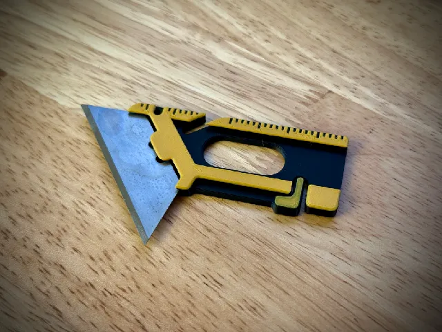 Reinforced KUT EDC Tool Version (Utility Knife + Scraper + Wire/Cord ...
