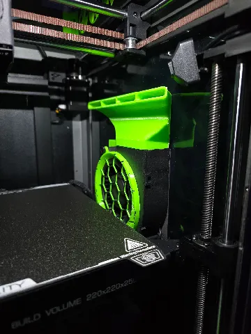 Side Fan Improved Flow Duct for Creality K1C by Marshall | Download ...