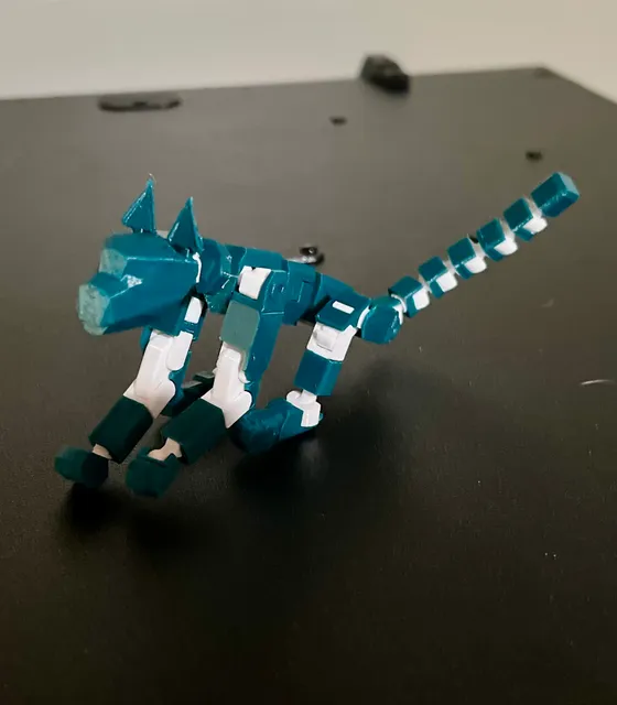 Make of Gyro 7 Printable Jointed Cat by 3DxDT | Download free STL model ...