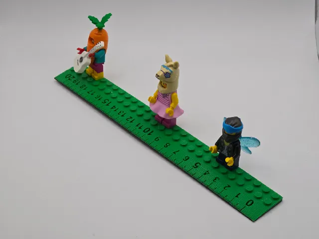 Make of Lego brick ruler 20 cm by FC2M3D | Download free STL model ...