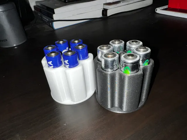 Revolving battery (AA) carousel. by andyroo770 | Download free STL ...