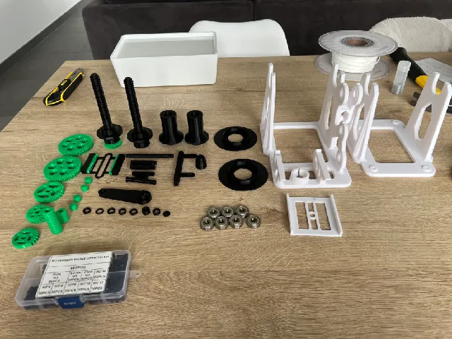 Make of Bambu Lab P1 / X1 / X1C / X1CC Filament Spool Switcher & Winder ...