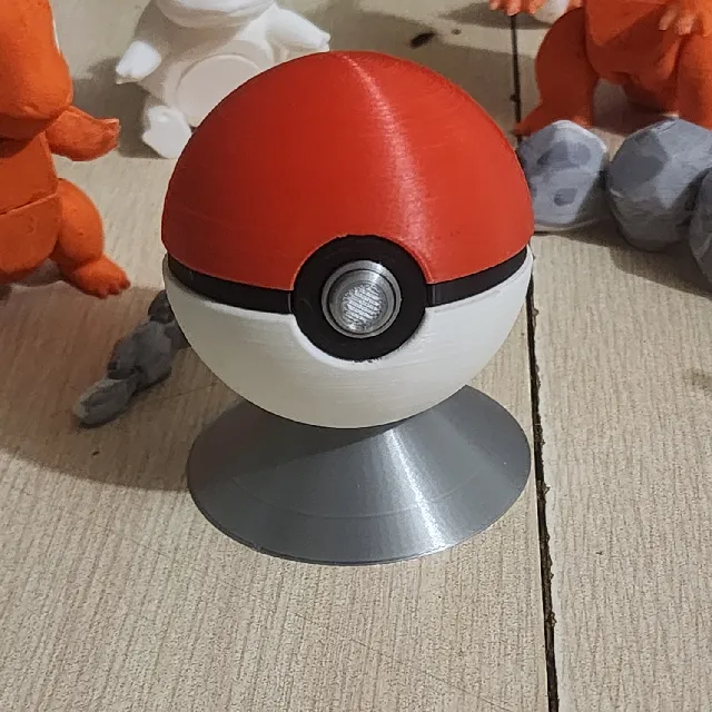 Make of Pokeball Stand (Vase mode) by Mos Baked | Download free STL ...