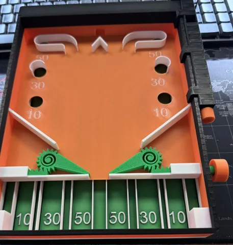 Gear Pinball - The first full functional 3d printed gear pinball. by ...