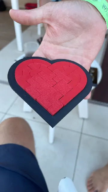 Make of Heart puzzle - Brain teaser by alexmelillo | Download free STL ...