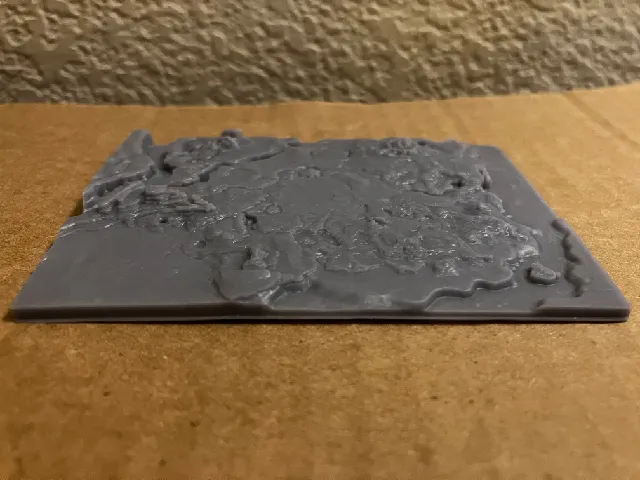 Make of Legend of Zelda Breath of the Wild Topographic Map by trey ...