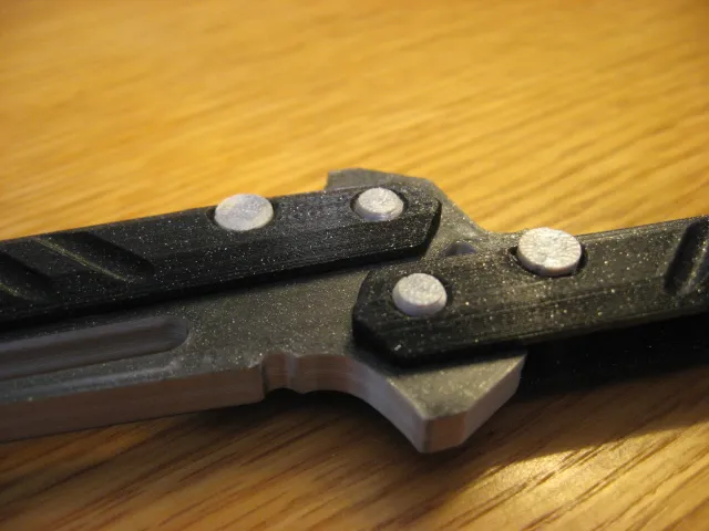 Make of Fully Printable V2 Balisong Butterfly Knife - Complete with ...