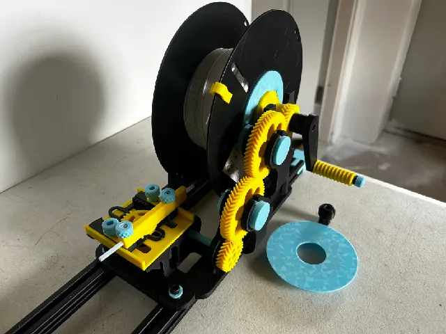 Make of Bambu Lab Filament Spool Winder - Upgraded by commodore64 ...
