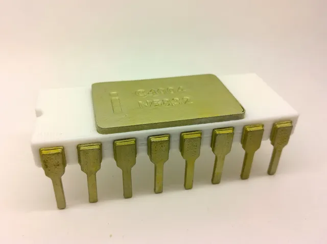 Intel 4004 4-Bit Processor Replica by robertgcode | Download free STL ...