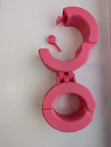 Hinged handcuffs, print in place. by 626abad71b | Download free STL ...