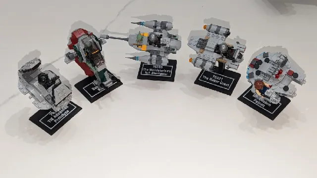 Make of Display Stand for LEGO Star Wars Microfighters and Polybags ...