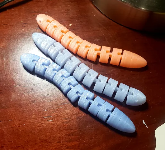 Articulated Fidget Worm by NeonBlack | Download free STL model ...