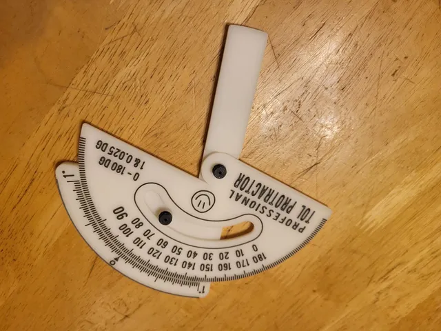 Professional Protractor for CAD modelling (0.025 degree precision angle ...