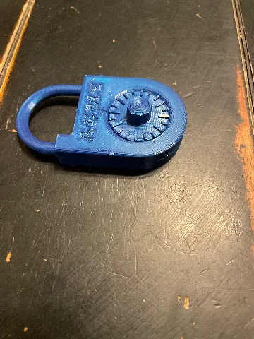 3-Digit Combination Padlock Kit Card by LoboCNC | Download free STL ...