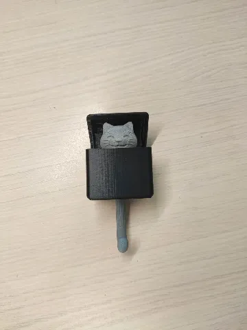 Tweaked Cat Key Hook (stronger, easier to print) by Echolalia ...
