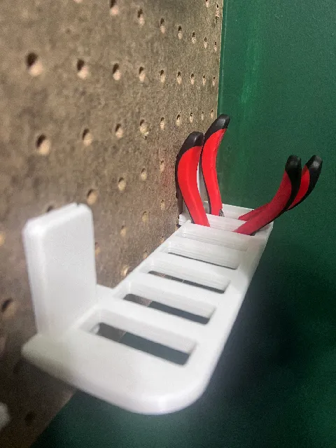 Make of Pegboard Plier Rack by Erica Tesla | Download free STL model ...