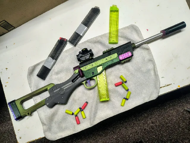 Make of SMILEY - Nightingale Magfed Bolt Action Blaster by Kimberly ...