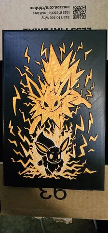 Eevee/Jolteon Evolution Hueforge Art by Reepime | Download free STL ...
