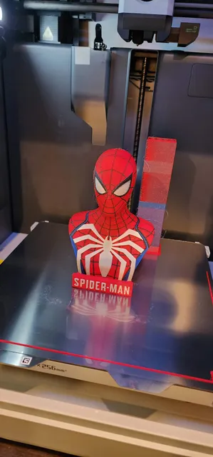 Make of Multicolour Spider-Man PS4 Bust - Advanced Suit MMU by Paul ...