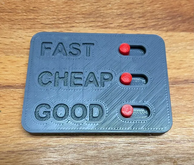 Make of Good Fast Cheap Fidget Toy: Pick Two (All positions) by ...