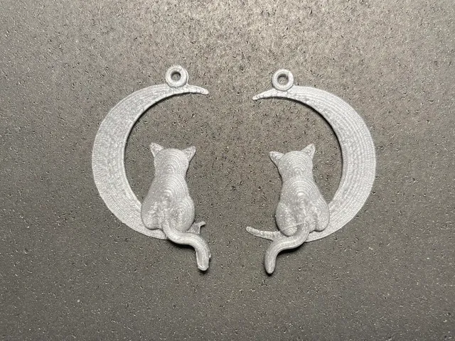 Make of Cat and moon by Pavel | Download free STL model | Printables.com