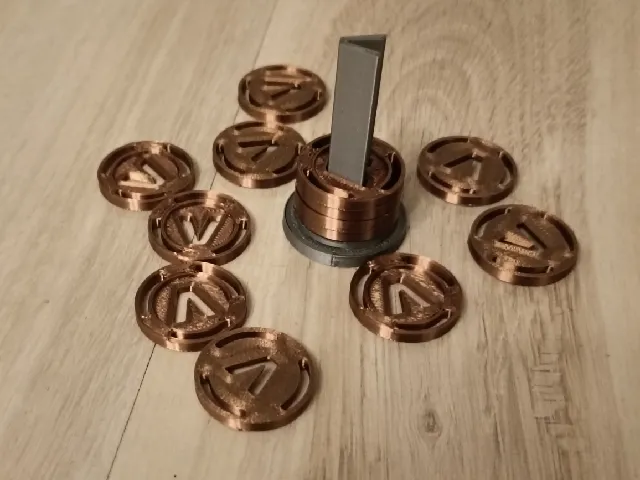 Make of Fortnite v-buck tokens and collection tower (reward system) by ...