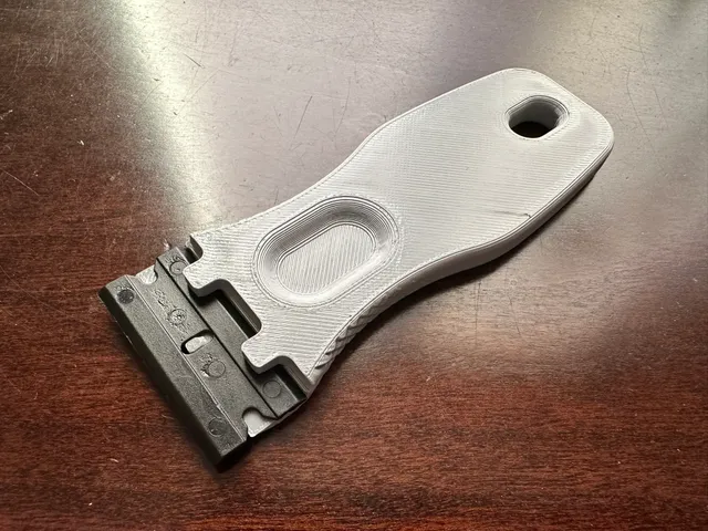 Make of Scraperlite Plastic Razor Blade Handle V2 by BobtheGreatII ...