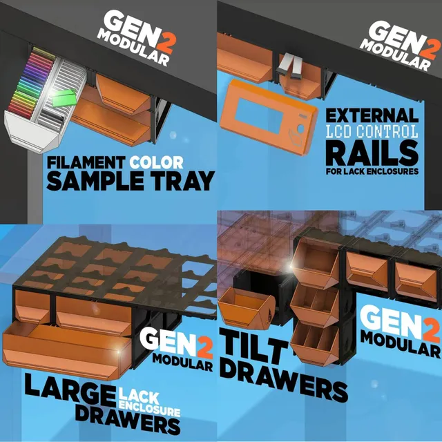 Gen2 Modular Storage – 3D printer users group | Groups | Printables.com