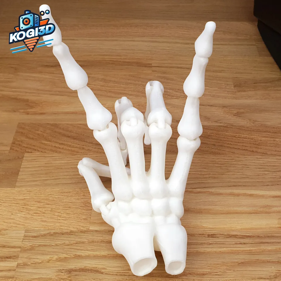 skeleton hand 3d reference
