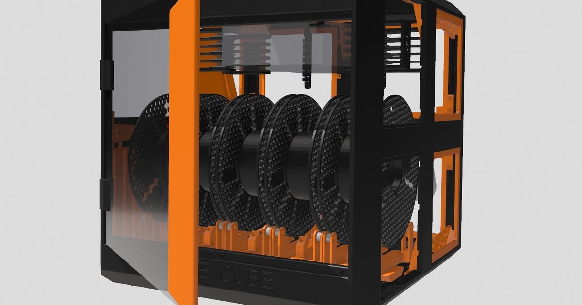 CORE CUBE Advanced - Filament Storage for Prusa CORE ONE with MMU3 and ...