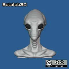 Alien Bust n5 2025 by Betalab3D | Download free STL model | Printables.com