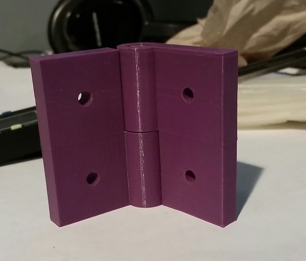 Simple Customizable Hinge by tommck | Download free STL model | Printables.com