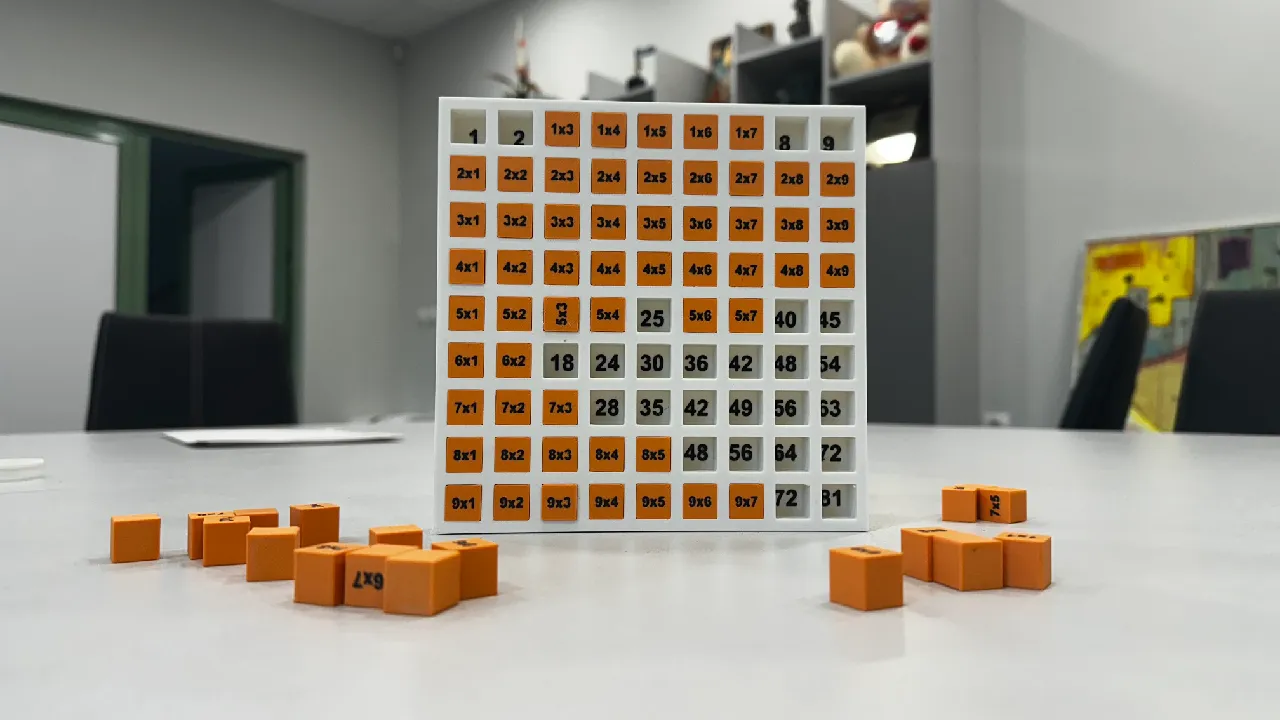 Multiplication table by Атанас Атанасов | Download free STL model ...