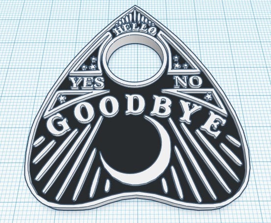 Spooky Ouija Planchette Coasters by KillerDread PRO | Download free STL ...