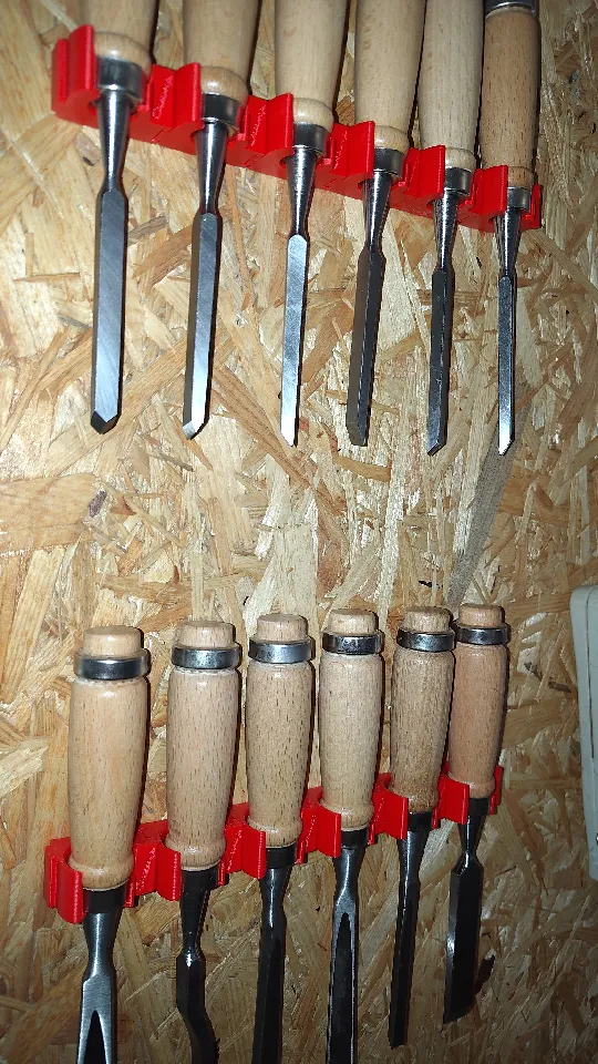 Chisel vertical board holder puzzle piece - For Magg carving chisel set ...