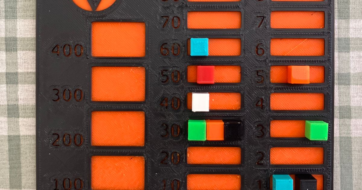 Universal Score Track 0-499 by nightfox90 | Download free STL model ...