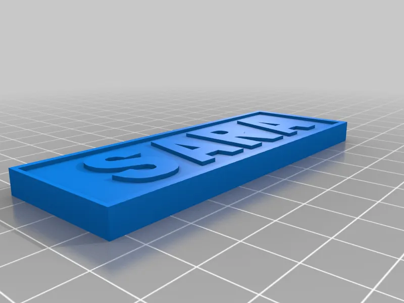 Sara Name Tag by AndysTechGarage | Download free STL model | Printables.com