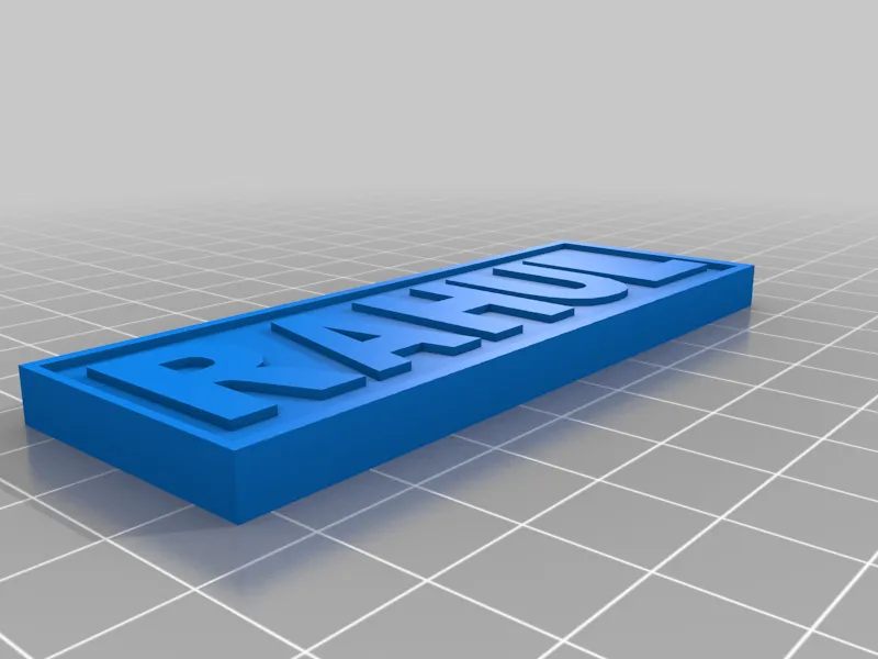 Rahul Name Tag by AndysTechGarage | Download free STL model ...