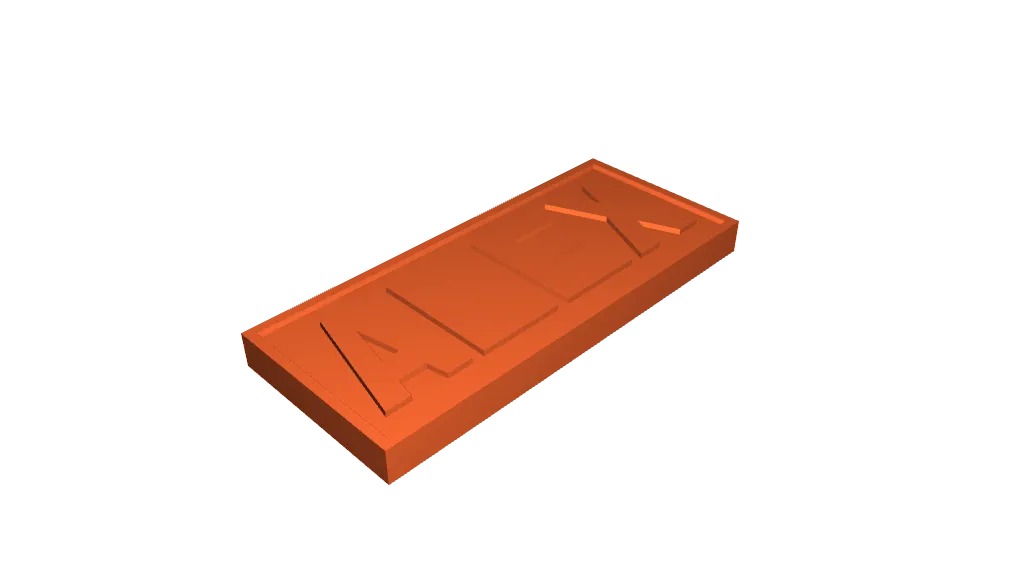 Alex Name Tag by AndysTechGarage | Download free STL model | Printables.com