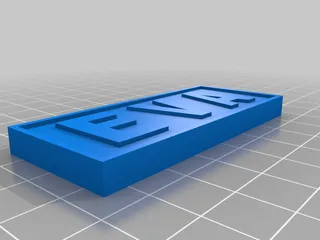 Eva Name Tag by AndysTechGarage | Download free STL model | Printables.com