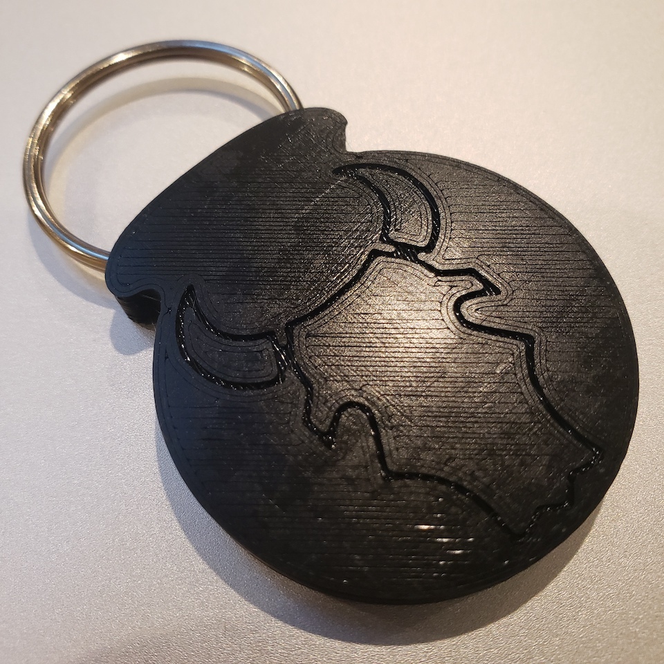 34th Red Bull Infantry Keychain by AndysTechGarage | Download free STL ...