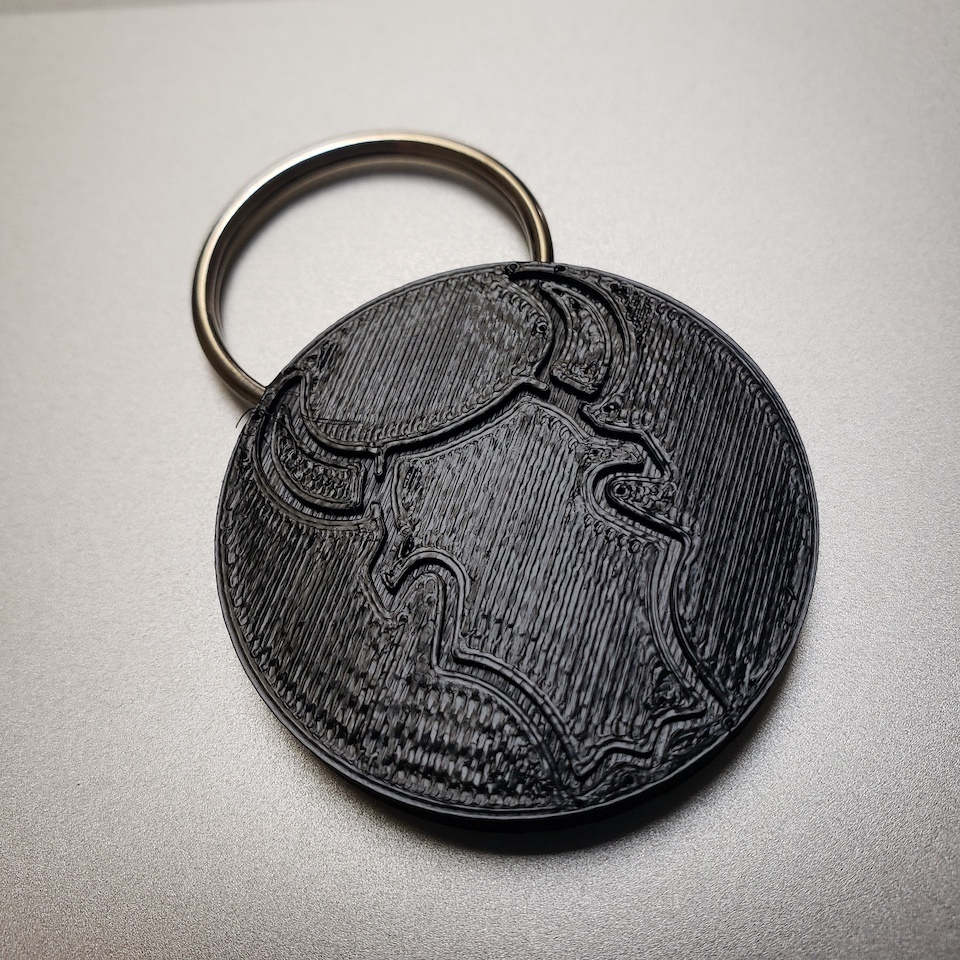 34th Red Bull Infantry Keychain by AndysTechGarage | Download free STL ...